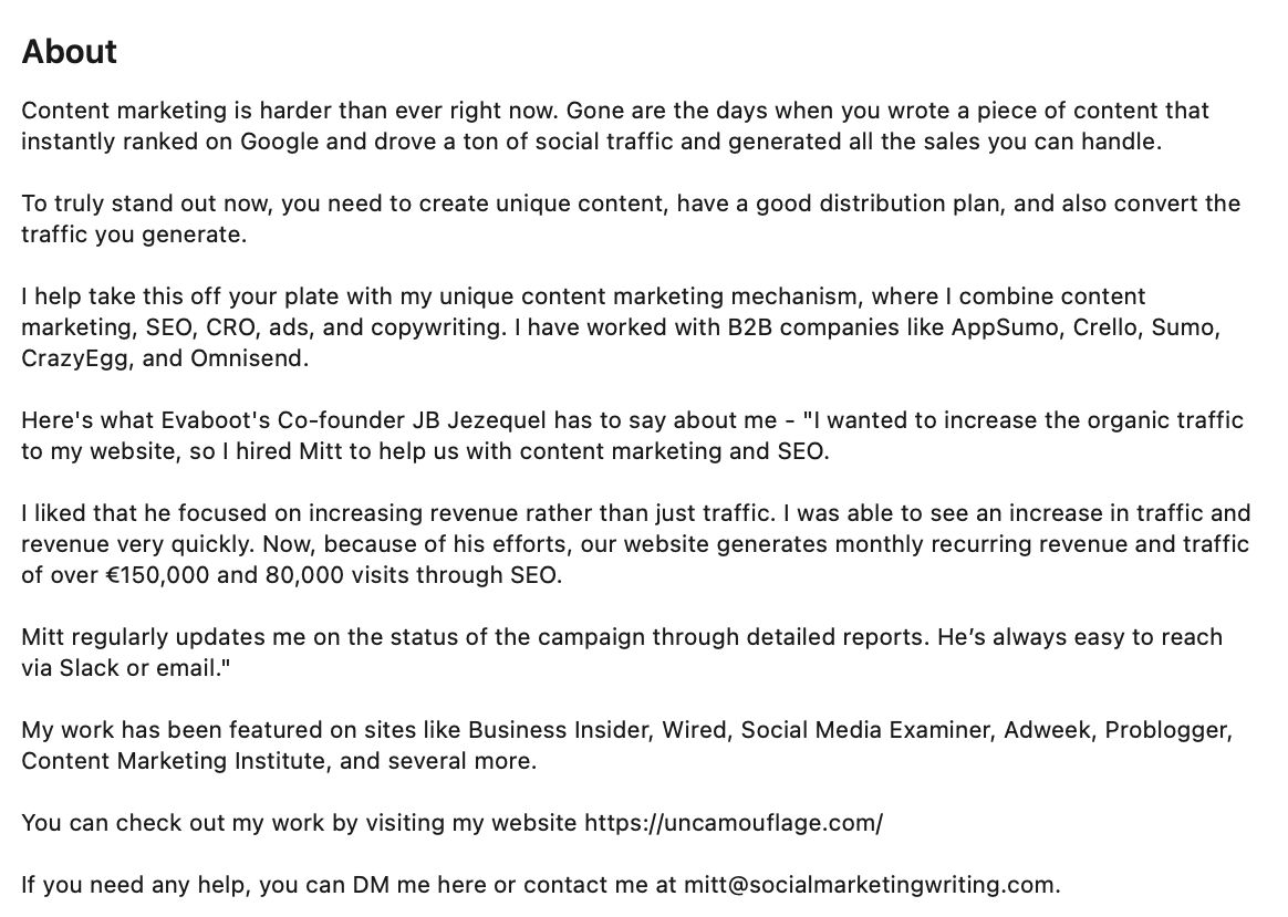 How to Write a LinkedIn Bio That Stands Out + Examples