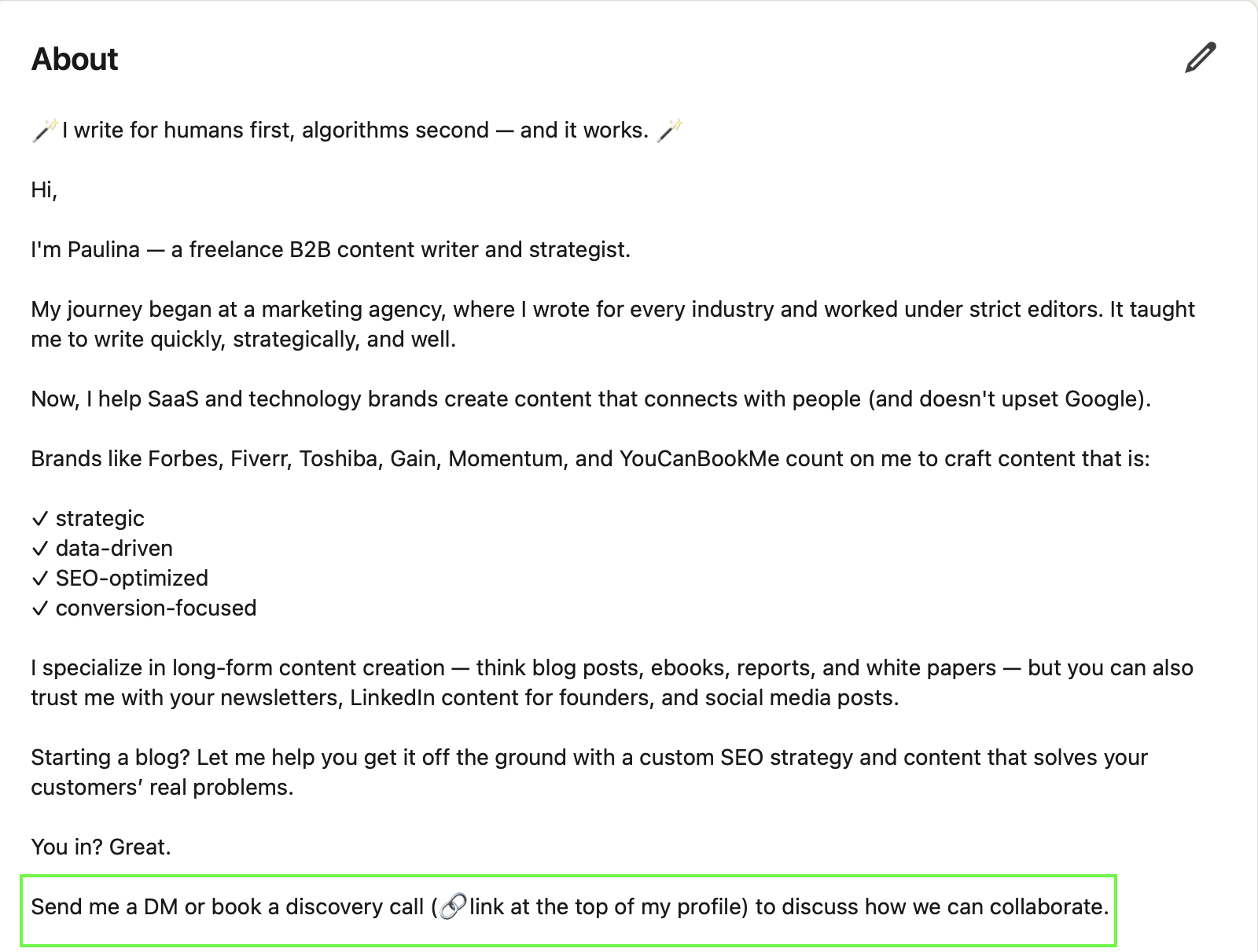 How to Write a LinkedIn Bio That Stands Out + Examples