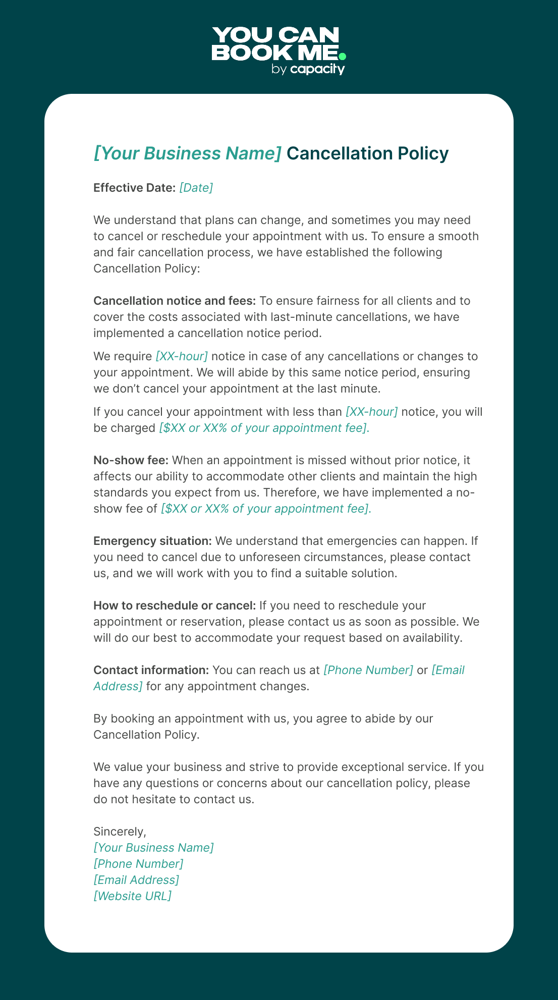 How To Create An Effective Cancellation Policy For Your Business