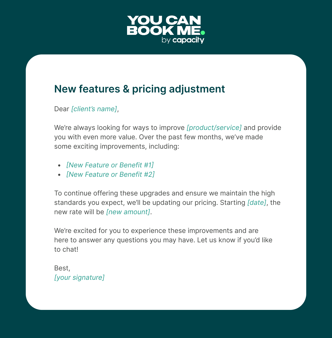 How to Write a Price Increase Notification Without Losing Clients