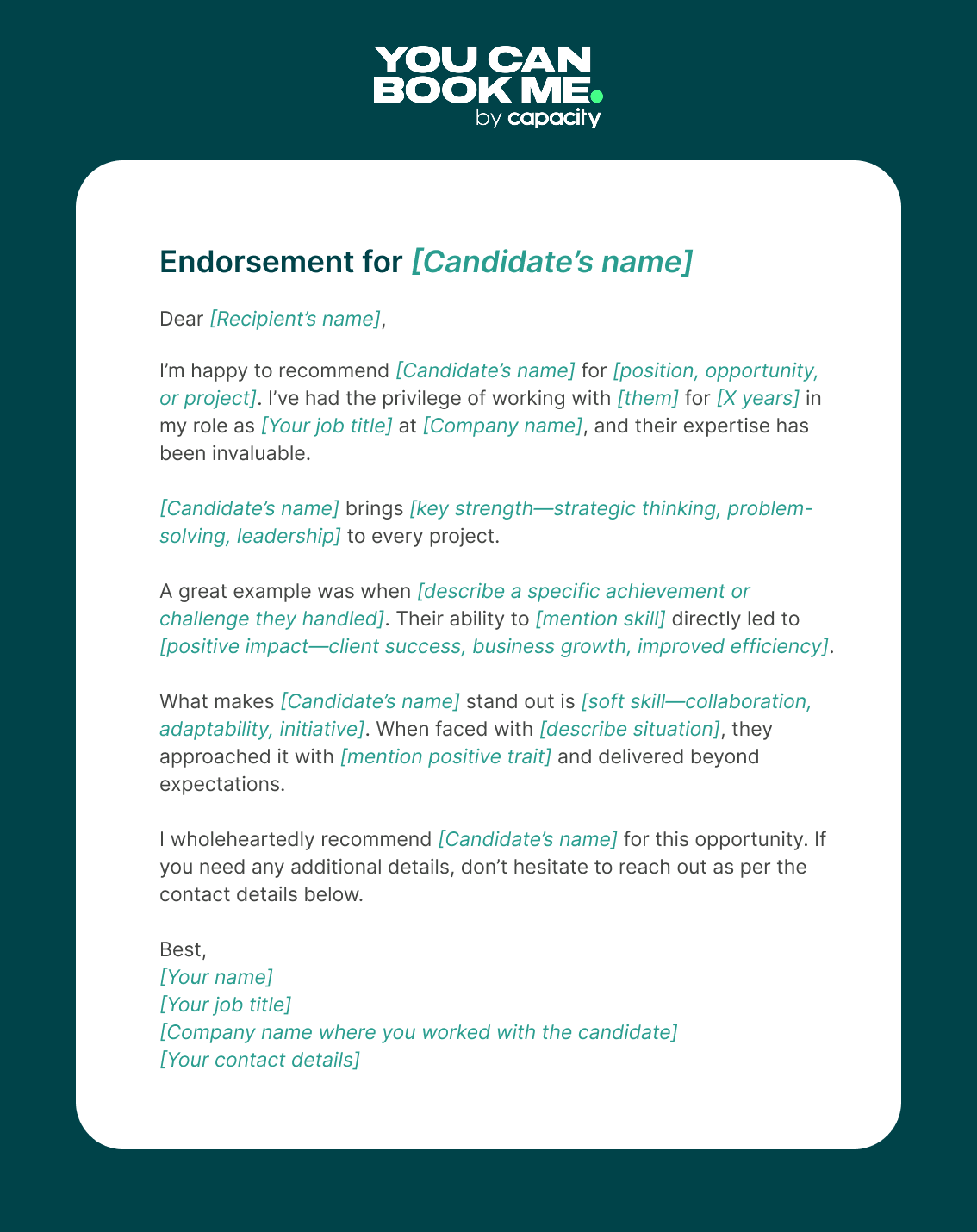 Example of a Reference Letter & How to Write One