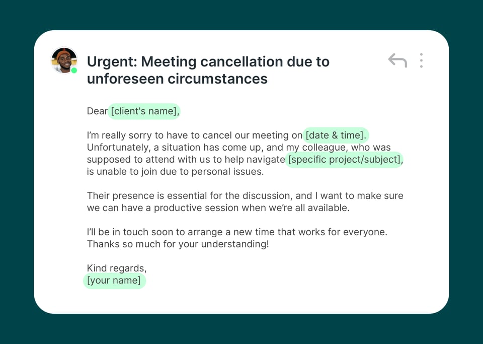 How to Write a Professional Meeting Cancellation Email (+7 Templates)