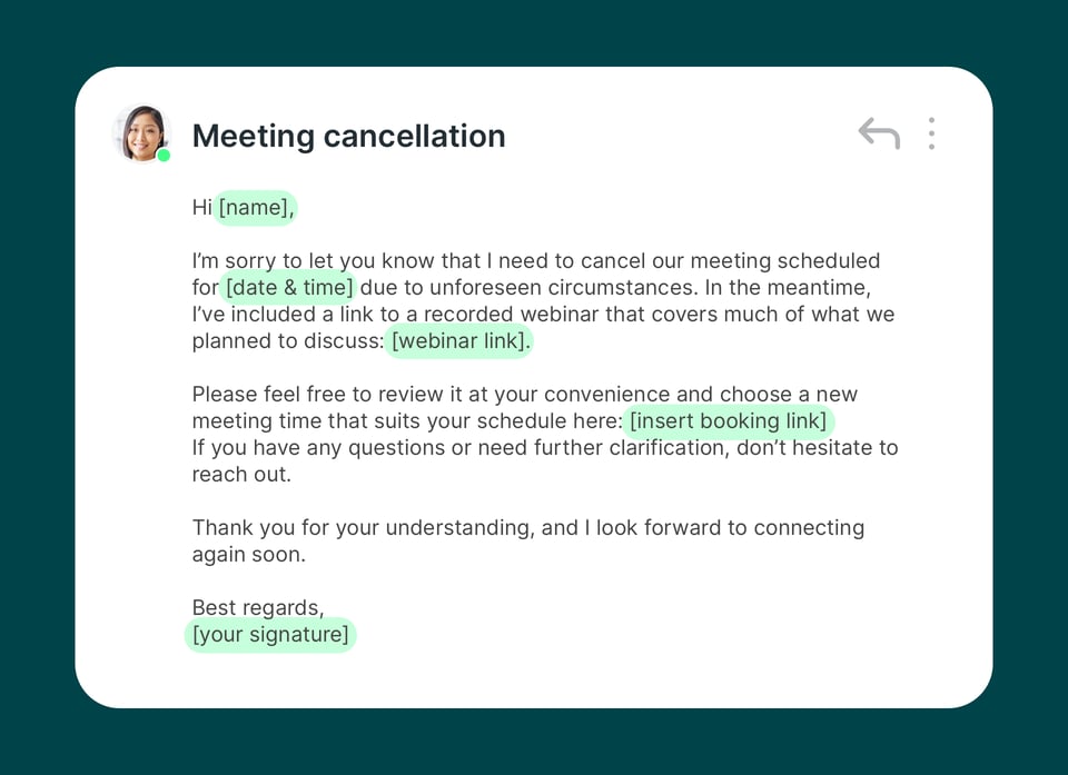 How to Write a Professional Meeting Cancellation Email (+7 Templates)