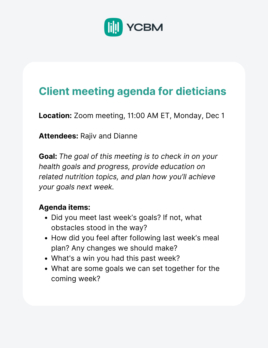 How to Create An Effective Client Meeting Agenda