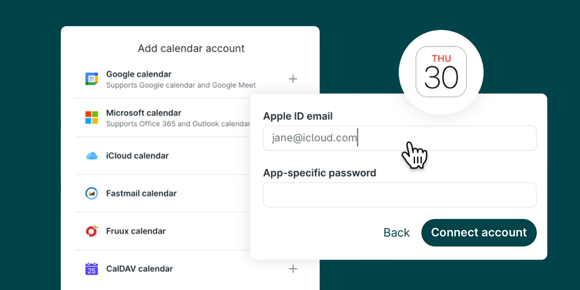 Include Apple calendar in your availability to keep everything in sync